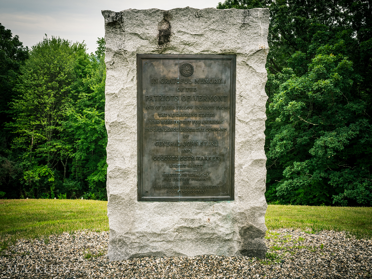 Bennington Battlefield State Historic Site – M.A. Kleen