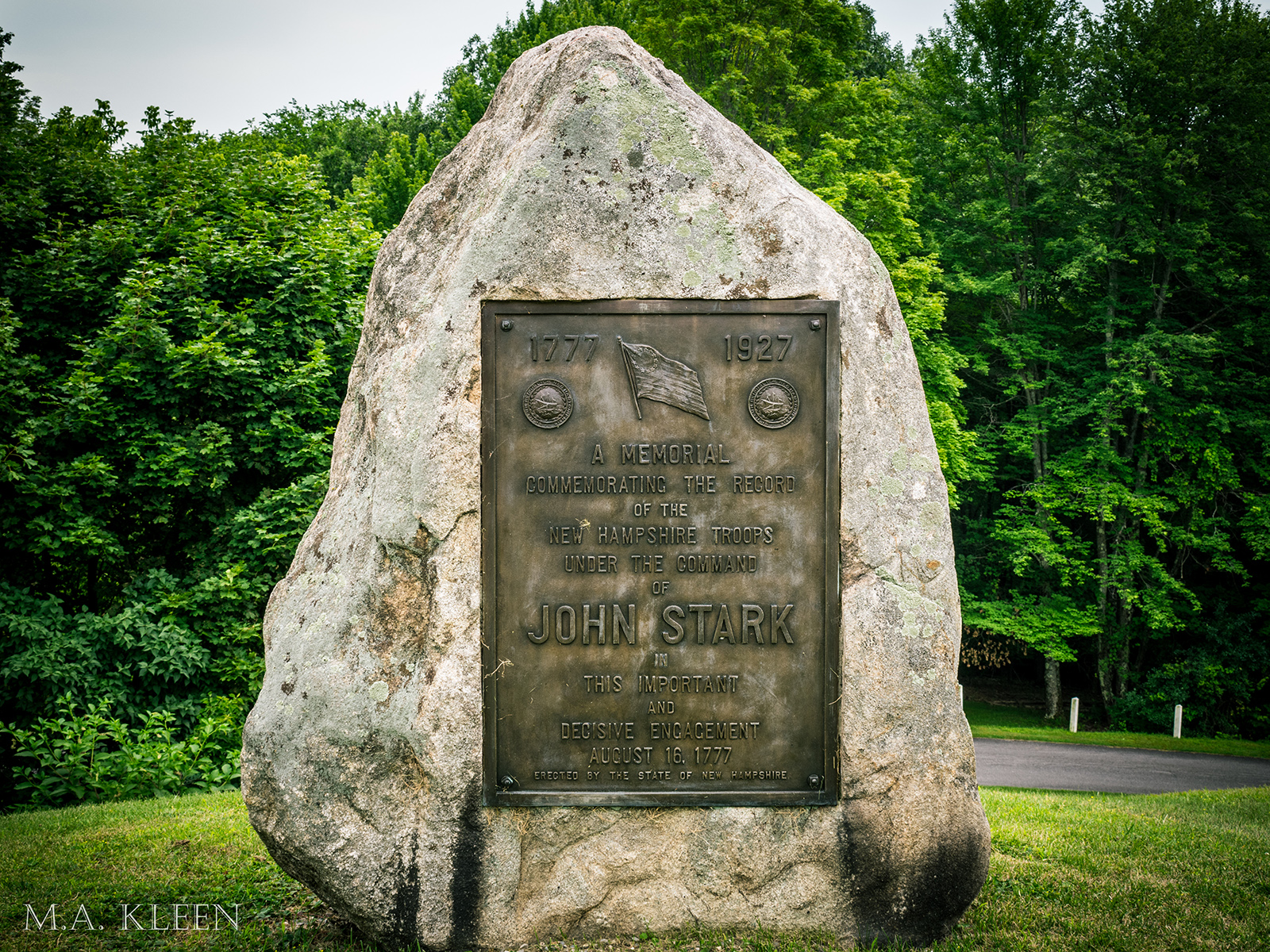 Bennington Battlefield State Historic Site – M.A. Kleen
