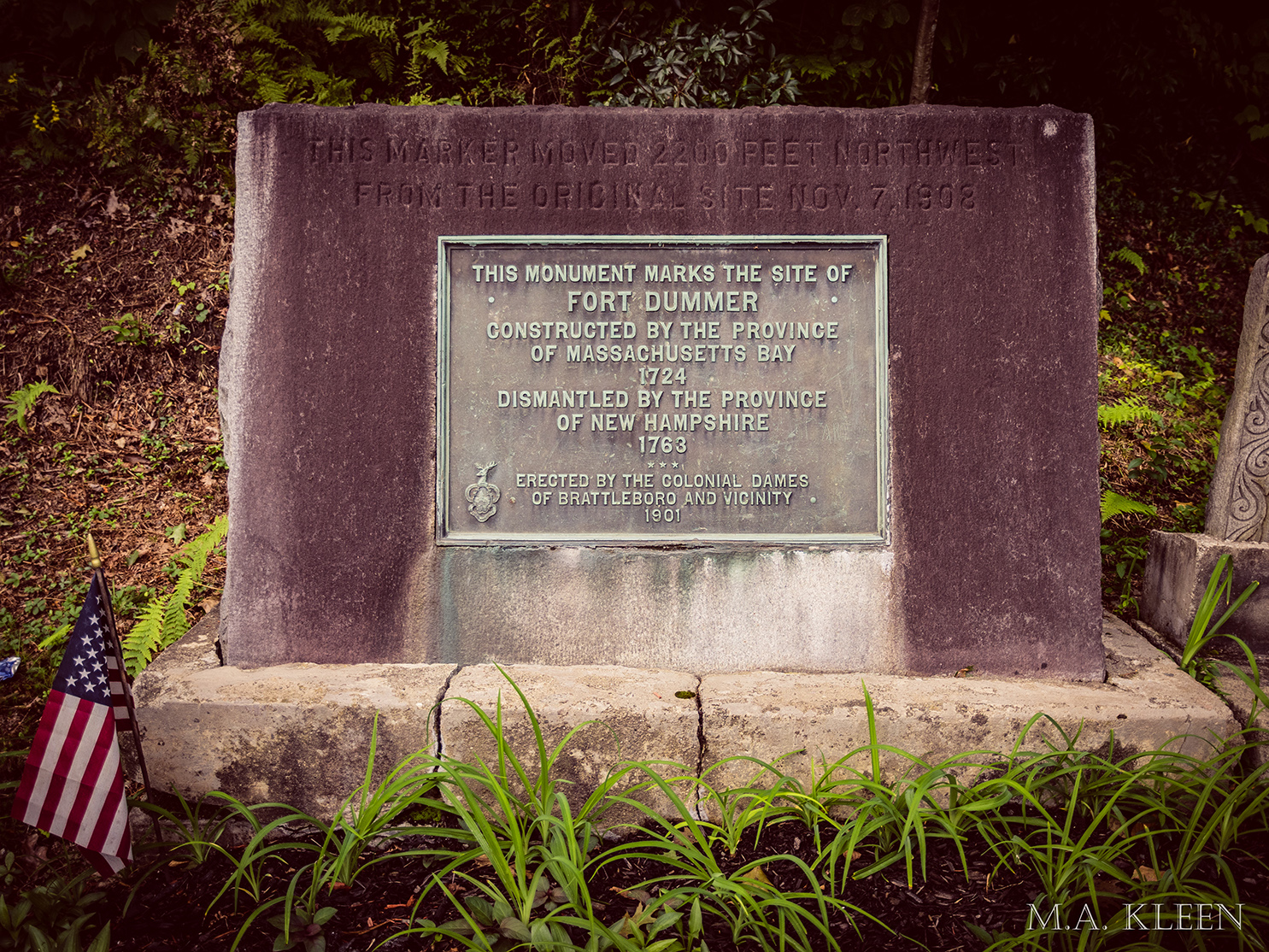 Fort Dummer in Brattleboro, Vermont – M.A. Kleen