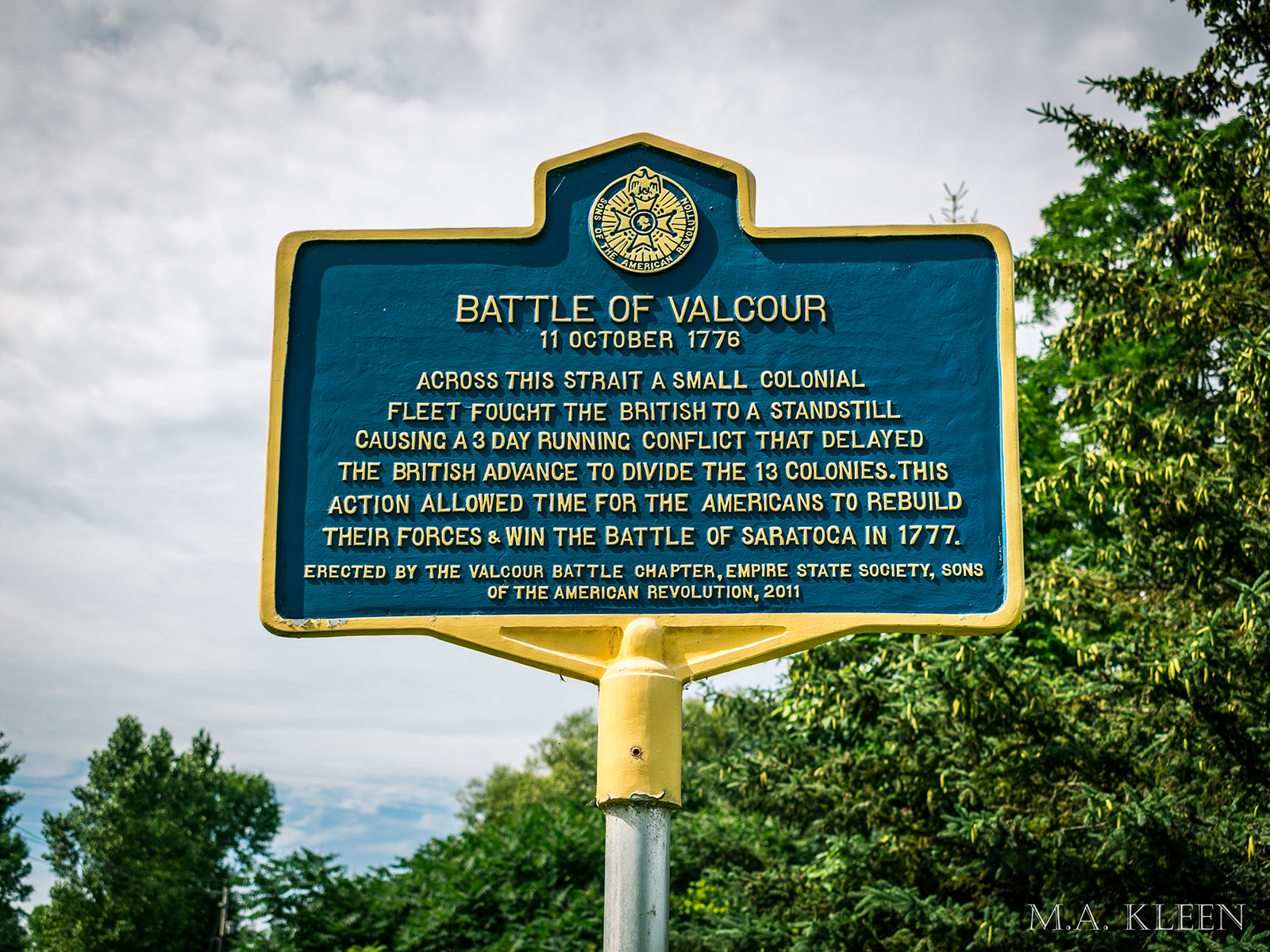 Battle of Valcour Island – M.A. Kleen