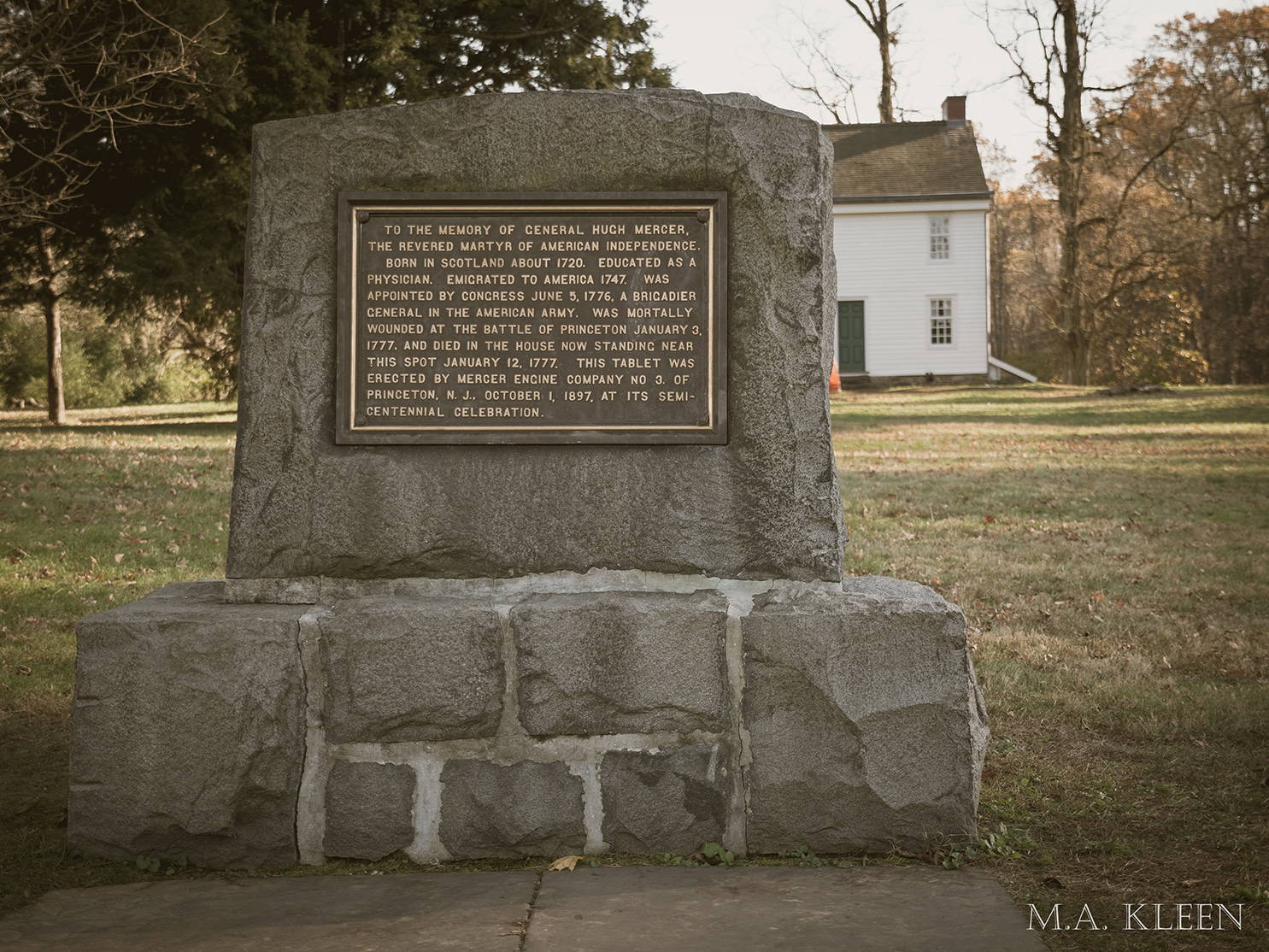 Princeton Battlefield State Park – M.A. Kleen