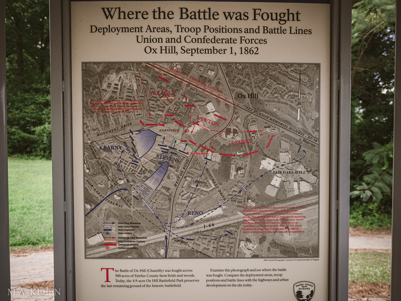 Ox Hill Battlefield Park in Fairfax, Virginia – M.A. Kleen