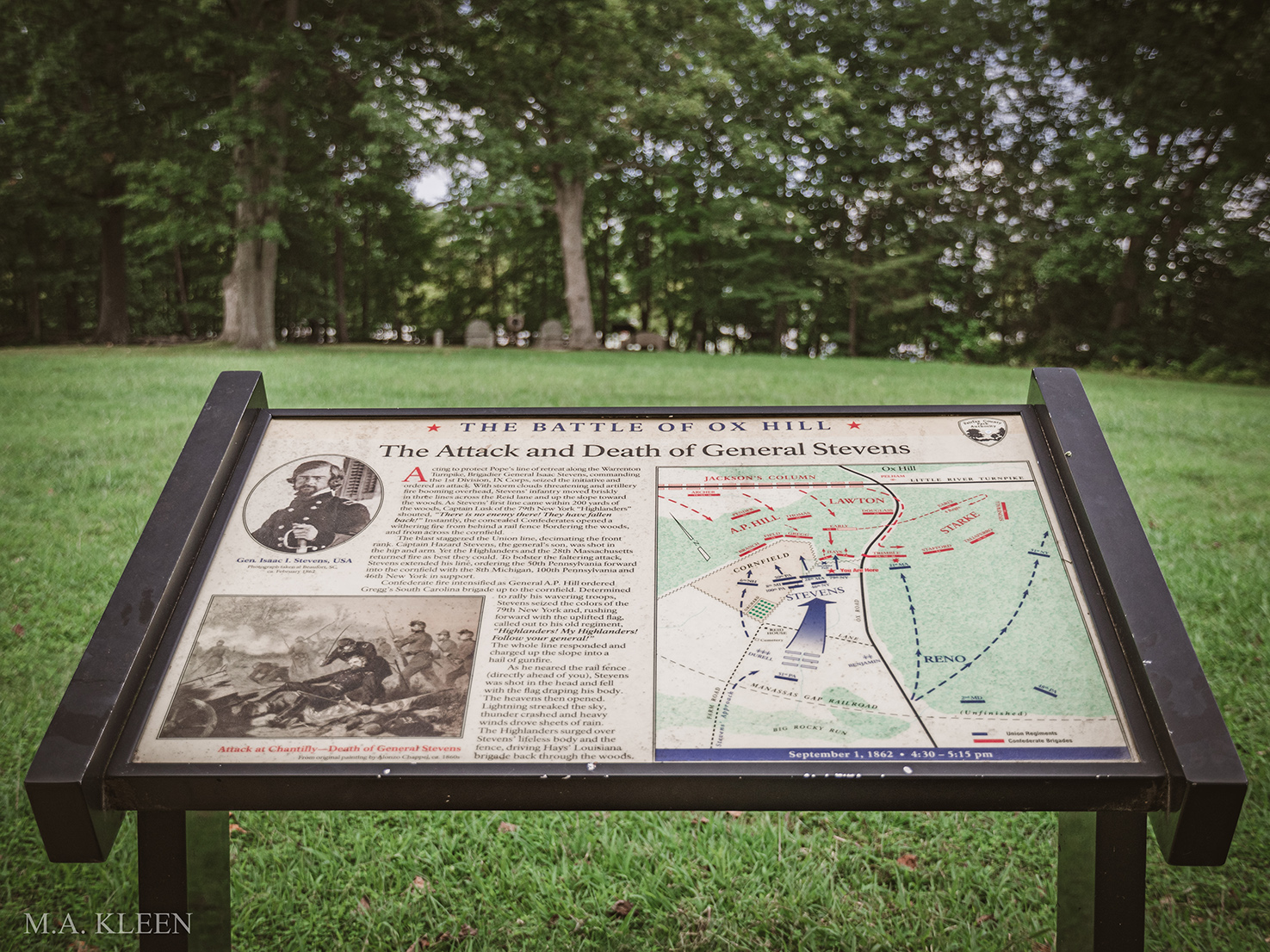 Ox Hill Battlefield Park in Fairfax, Virginia – M.A. Kleen