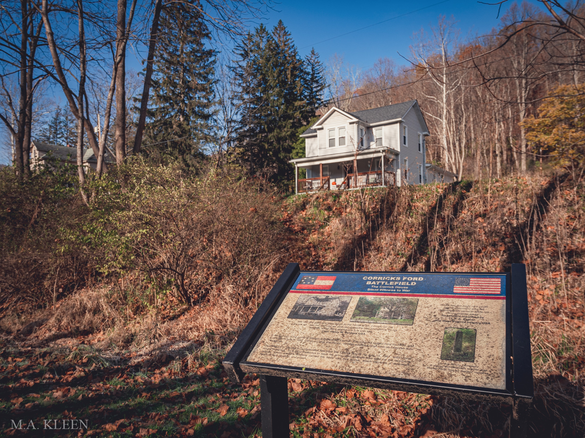Corrick’s Ford Battlefield in Tucker County, West Virginia – M.A. Kleen