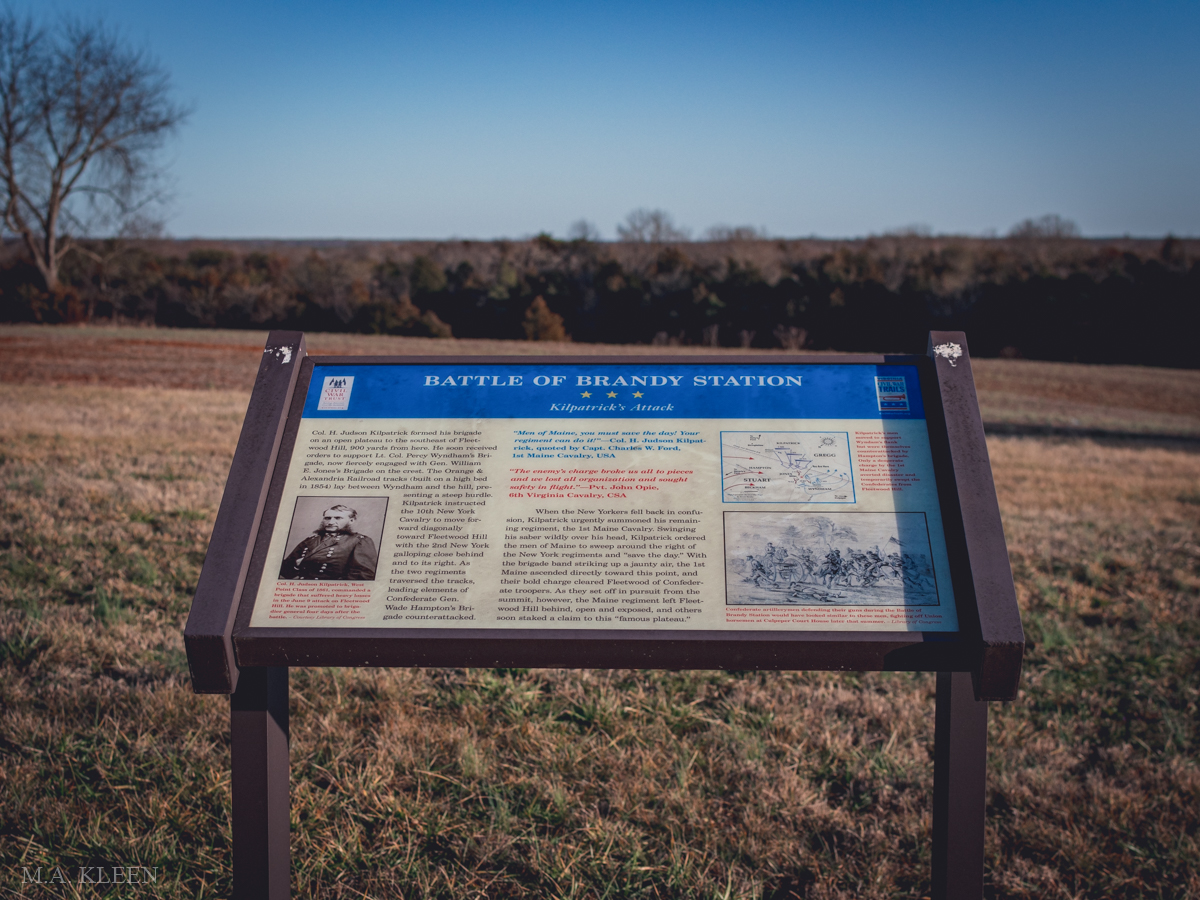 Brandy Station Battlefield Park in Culpeper County, Virginia – M.A. Kleen