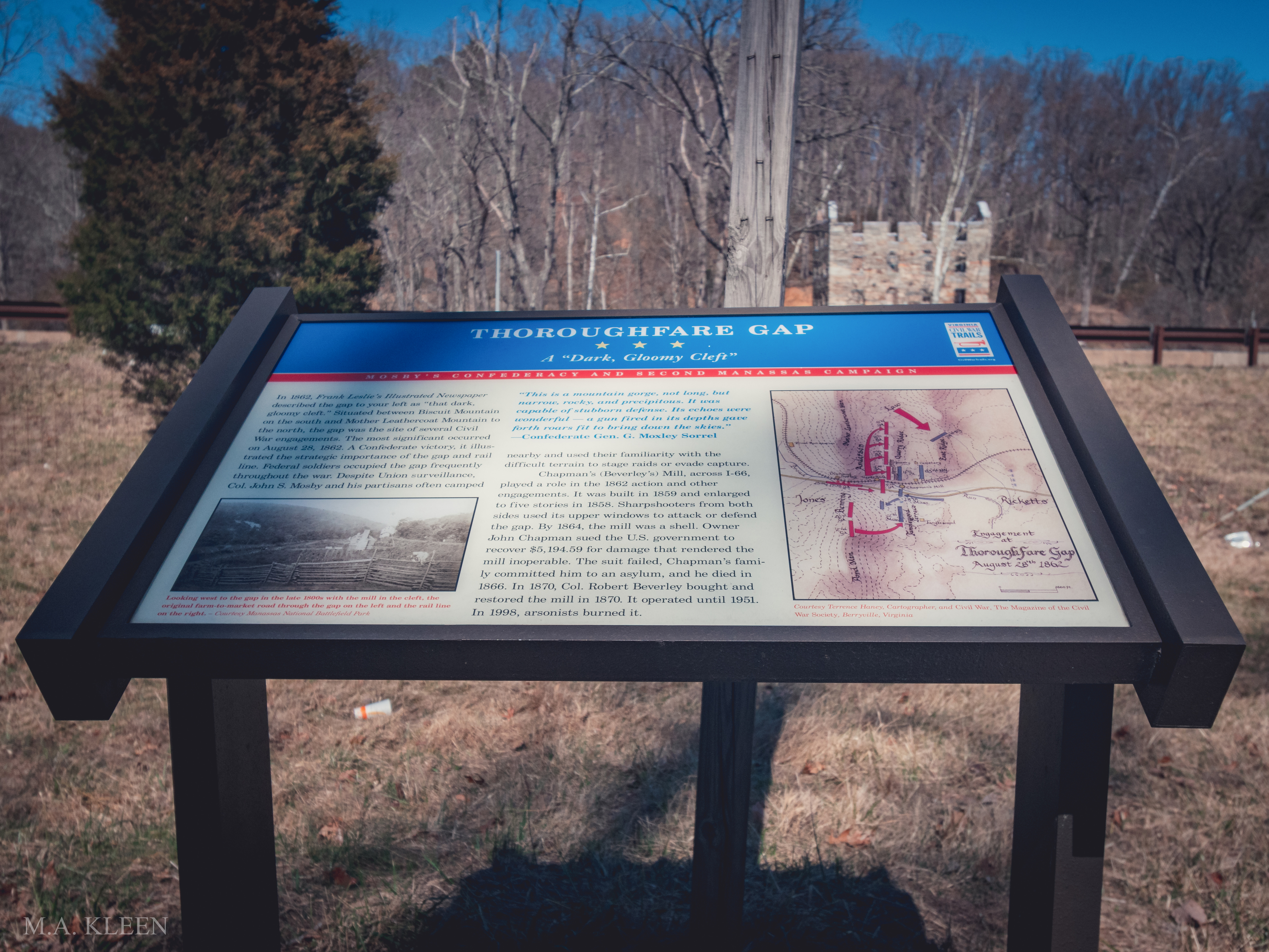 Northern Virginia Campaign – Battle of Thoroughfare Gap – M.A. Kleen