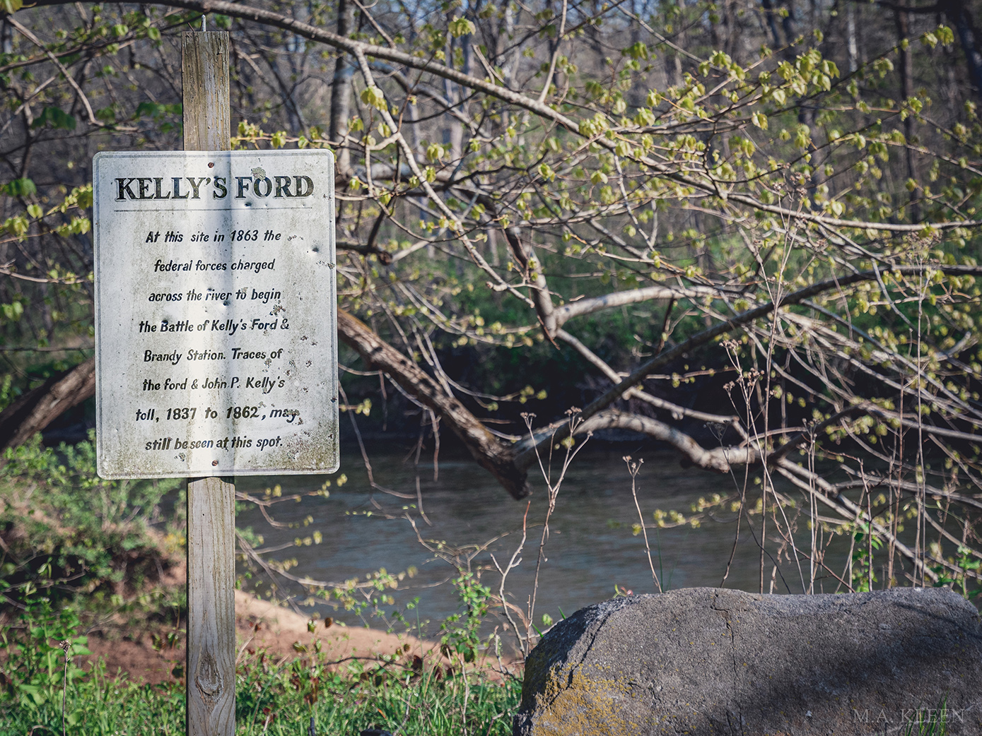 Kelly’s Ford Battlefield in Culpeper County, Virginia – M.A. Kleen
