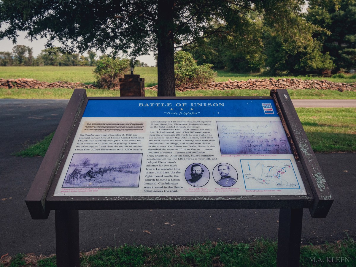 Unison Battlefield in Loudoun County, Virginia – M.A. Kleen