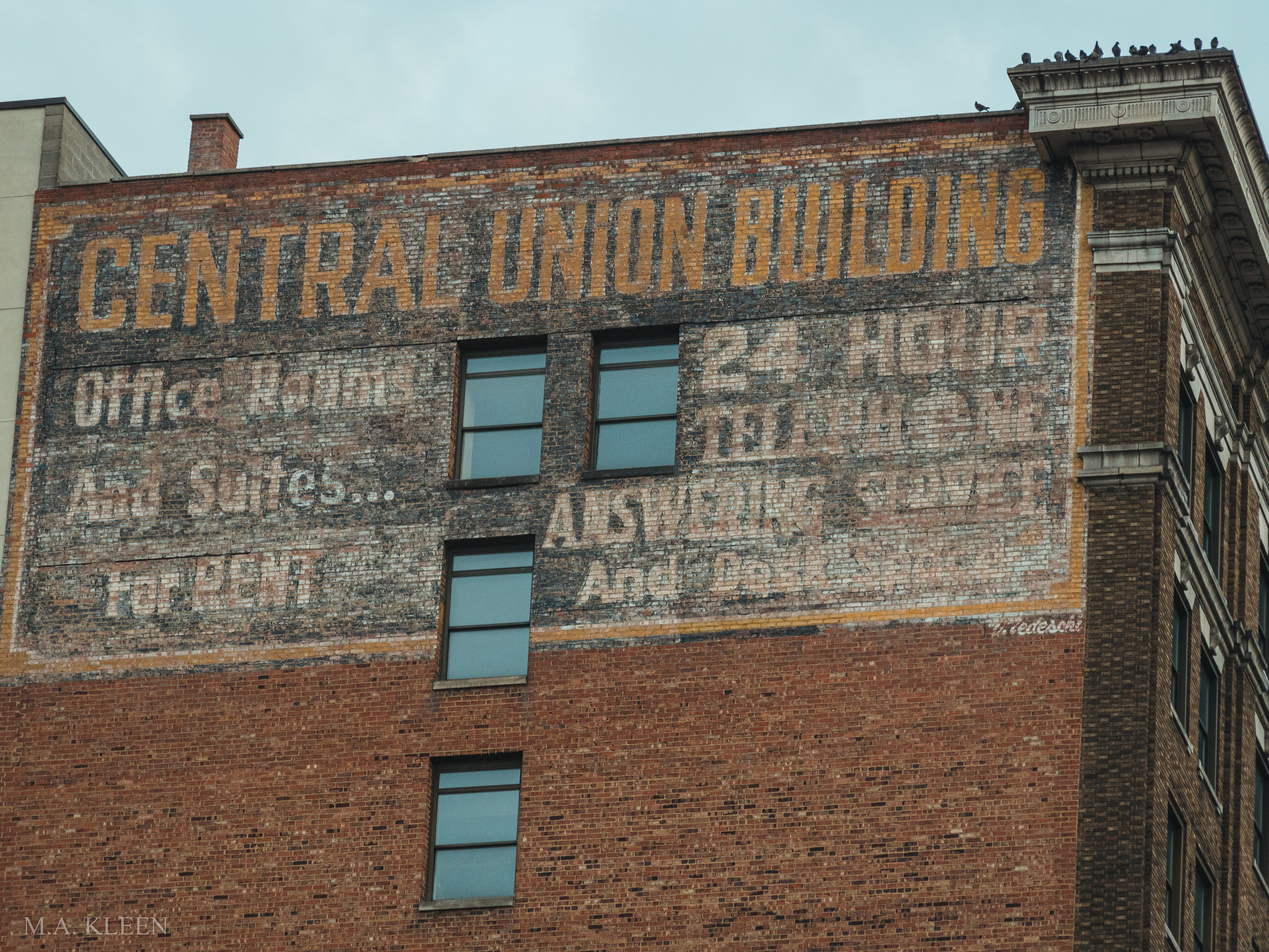 Central Union Ghost Sign – M.A. Kleen