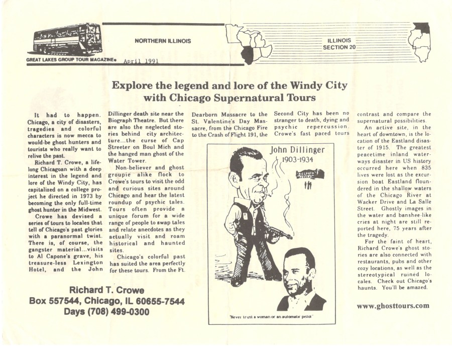 Richard T. Crowe: Chicago’s Pioneer Ghost Hunter – M.A. Kleen