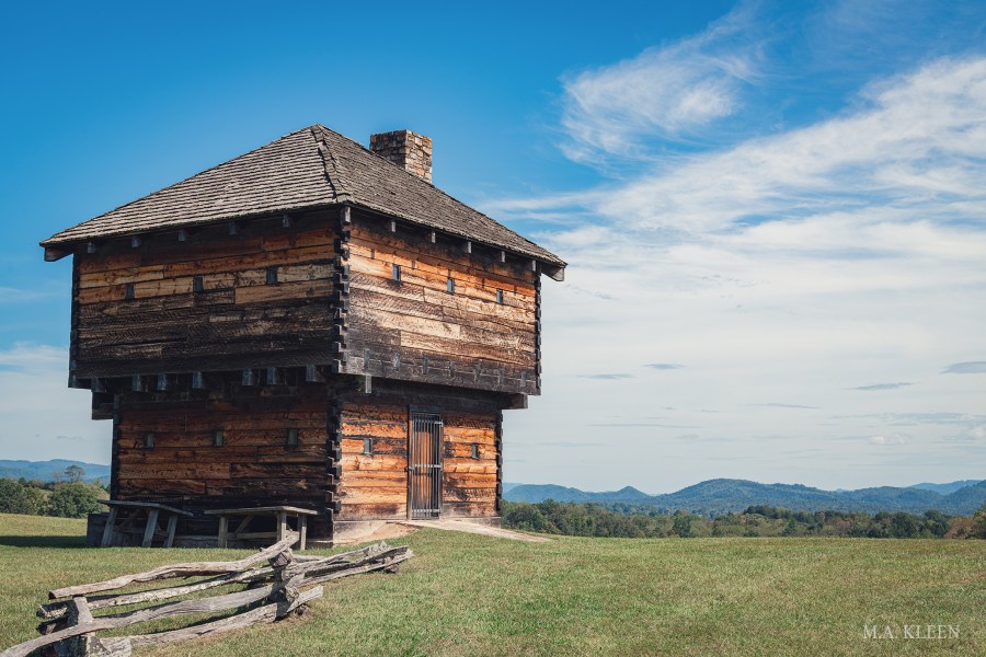 The Wilderness Road Blockhouse at Natural Tunnel State Park – M.A. Kleen